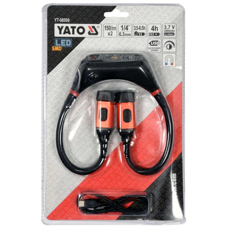 Prožektorius ant kaklo Yato YT-08599 | UrmoKaina.lt