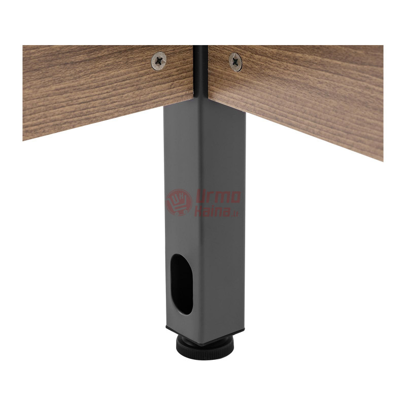 Kampinis rašomasis stalas - 160x120 cm - rudas