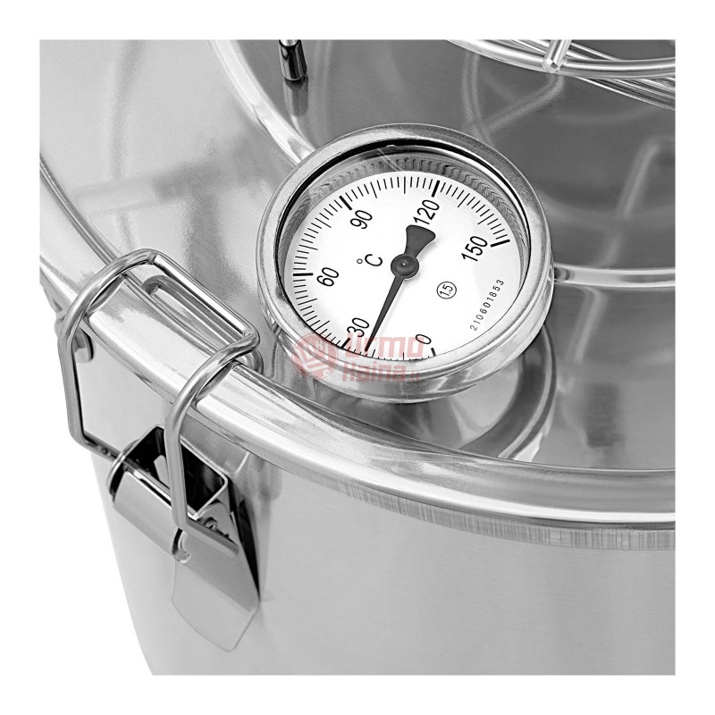 Distiliatorius - nerūdijantis plienas - 20 l - termometras