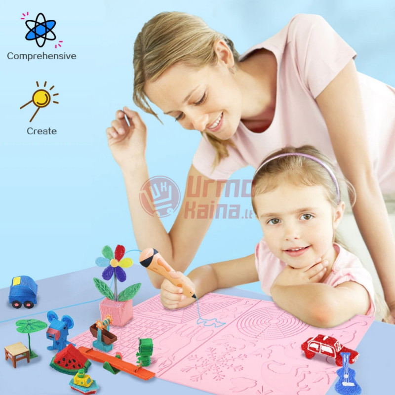 Silikoninis 3D piešimo padas Animals