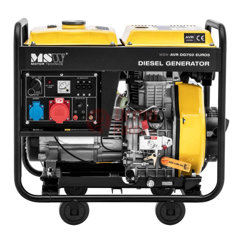 Dyzelinis generatorius, 5000 W, 12.5 L, 230/400 V