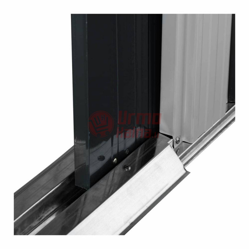 Metalinis sandėliukas - 225 x 180 x 203 cm, Juodas