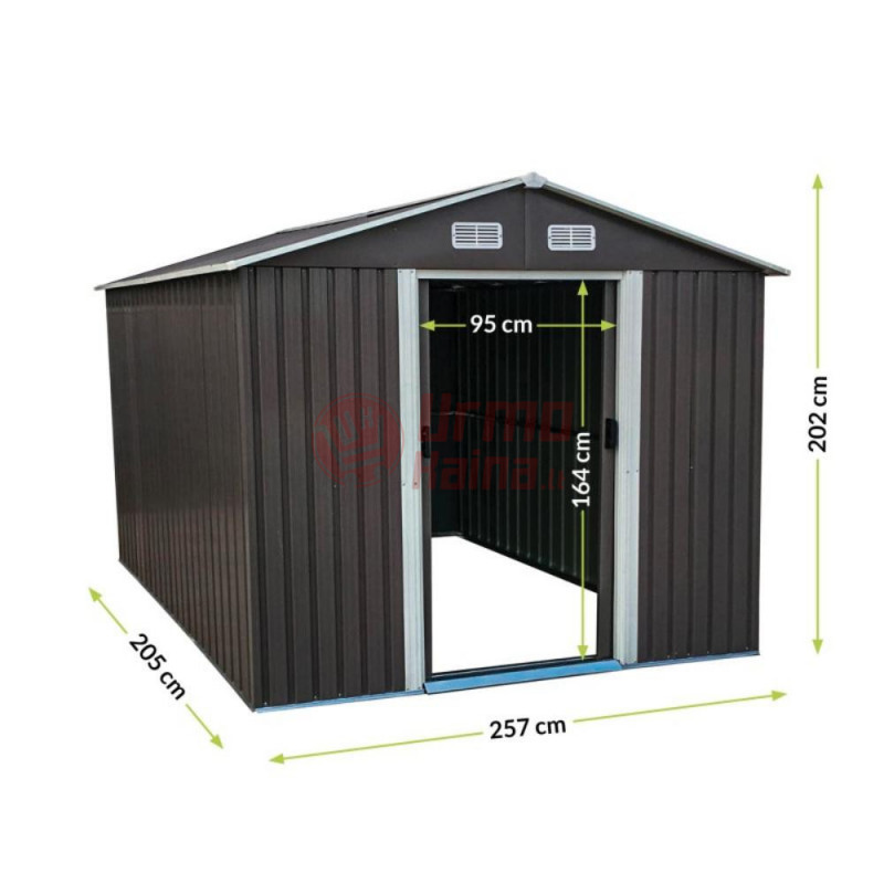 Surenkamas metalinis sandėliukas POLAND XL