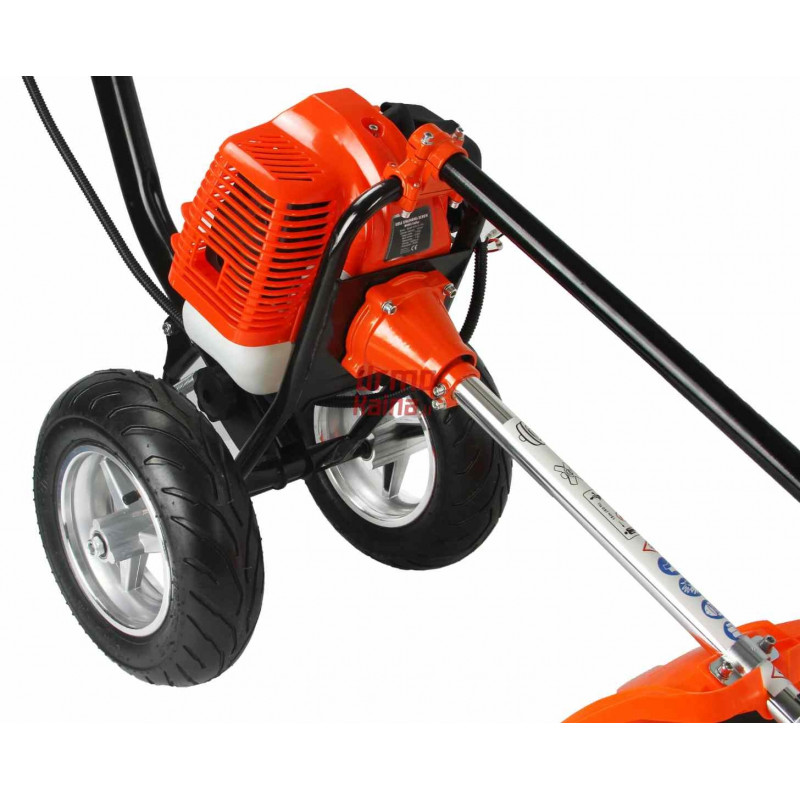 Benzininė žoliapjovė - trimeris ant ratukų DEMON 1,4 kW