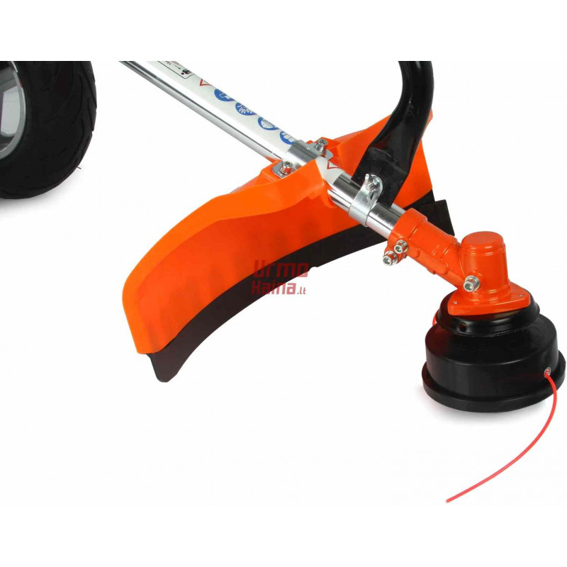 Benzininė žoliapjovė - trimeris ant ratukų DEMON 1,4 kW