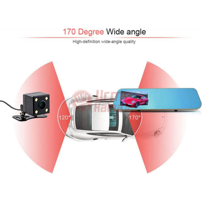 Vaizdo registratorius veidrodis M70