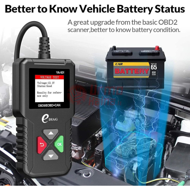 Automobilio diagnostikos įrankis OBD YA101