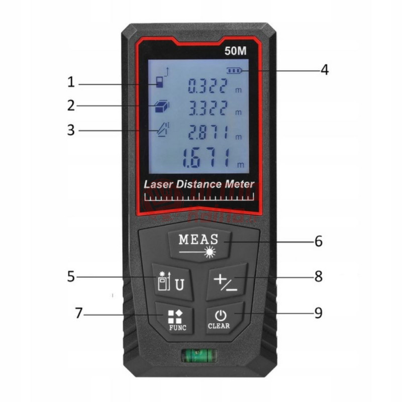Lazerinis atstumo matuoklis D50