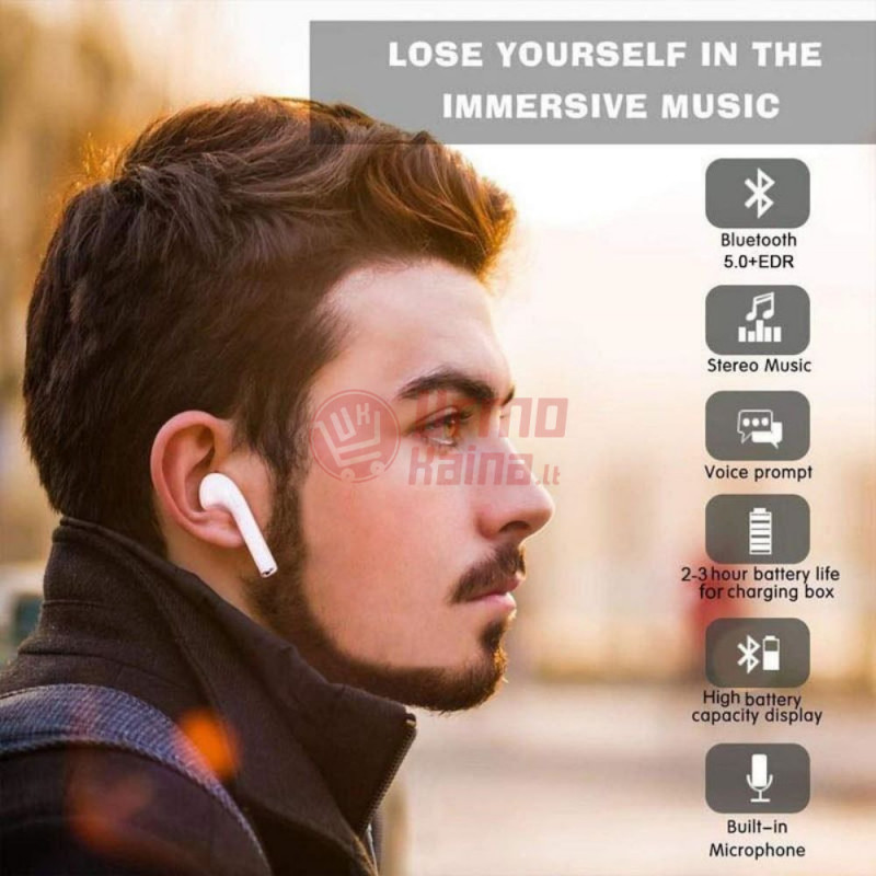 Bevielės Bluetooth ausinės TWS i13