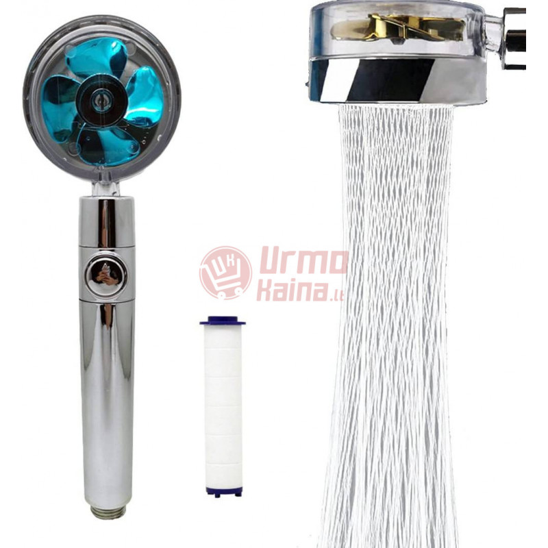 Dušo galvutė Turbo su filtru ir reguliuojama vandens srove IG4