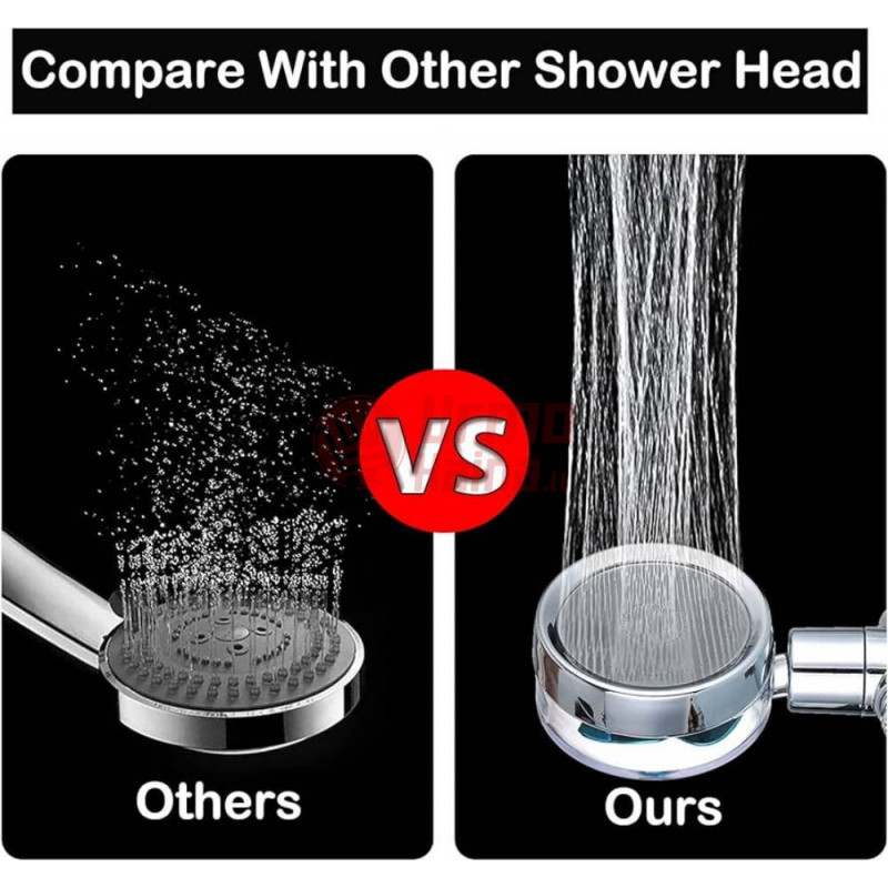 Dušo galvutė Turbo su filtru ir reguliuojama vandens srove IG4