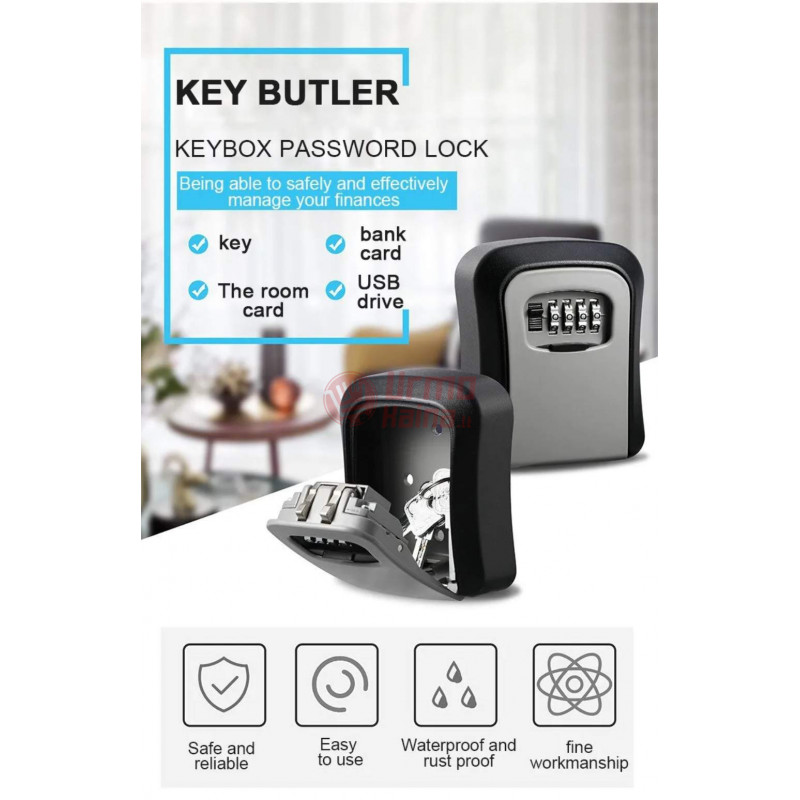 Kodinė dėžutė raktams MTC 12x9 cm