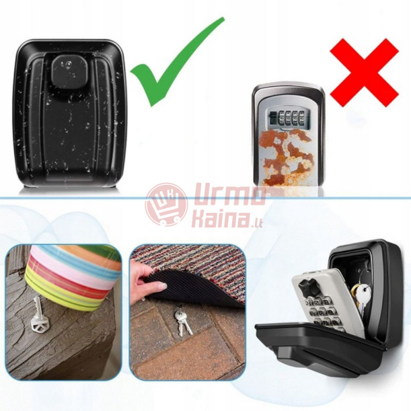 Kodinė dėžutė raktams KRUZ01 11,5x5,5 cm