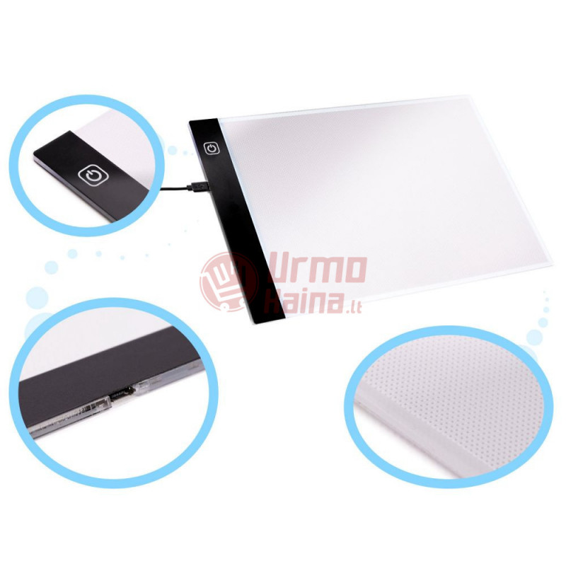 Šviečianti eskizų lenta, A3 formatas