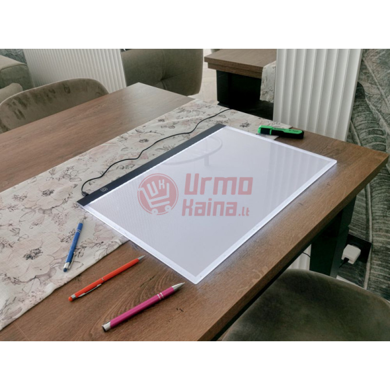 Šviečianti eskizų lenta, A3 formatas