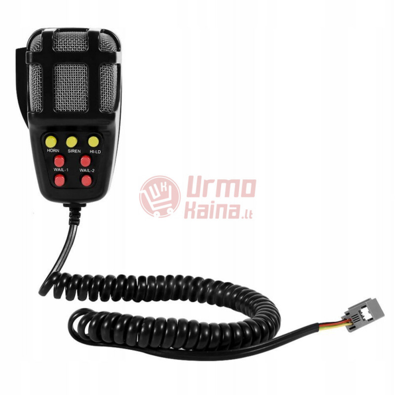 Elektroninis automobilinis megafonas su sirena 100W