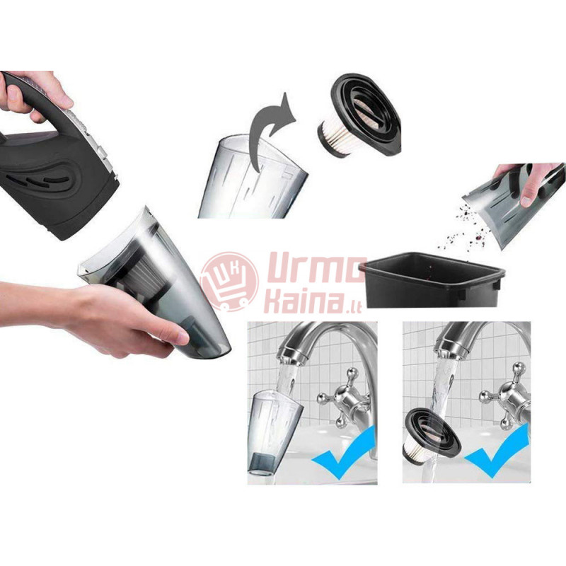 Belaidis rankinis dulkių siurblys 120 W XR01