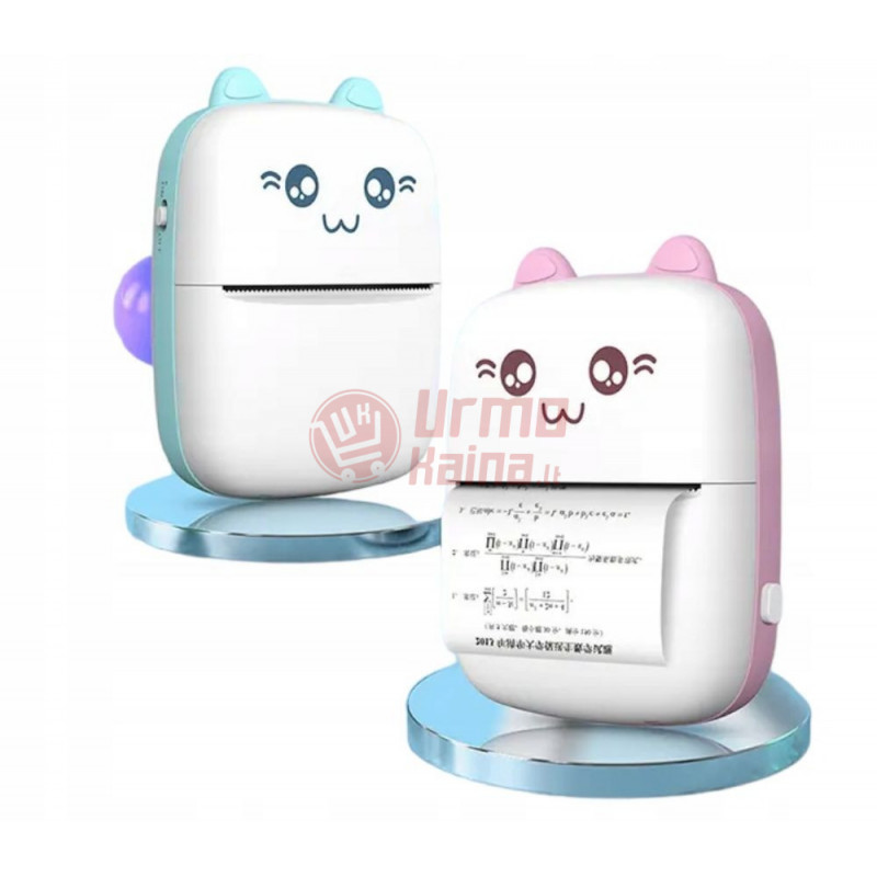 Terminis mini spausdintuvas CAT + spalvotos etiketės ir markeriai