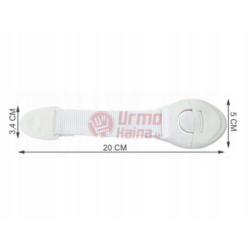 Priklijuojama stalčių ir spintelių apsauga nuo vaikų 10 vnt. CP02