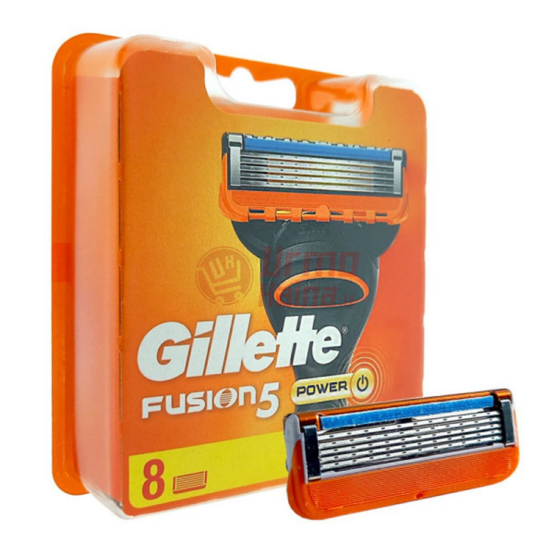 Gillette Fusion POWER skutimosi peiliukai 8 vienetai
