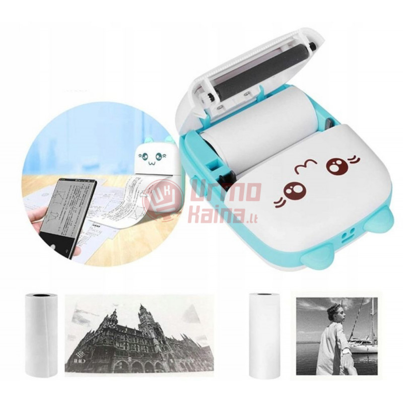 Terminis mini spausdintuvas CAT 11in1 + termo popierus ir lipnios ...