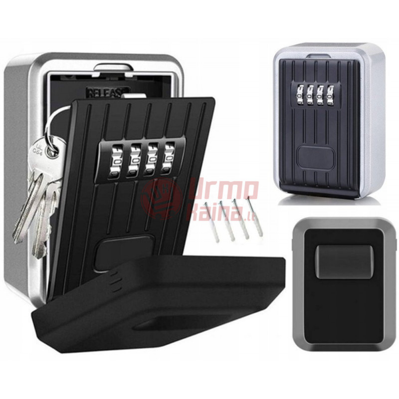 Vandeniui atspari kodinė dėžutė raktams KBX-03 metalinė