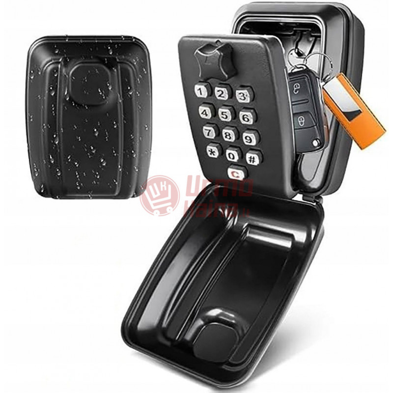 Kodinė dėžutė raktams su spyna T-Kruz, juoda