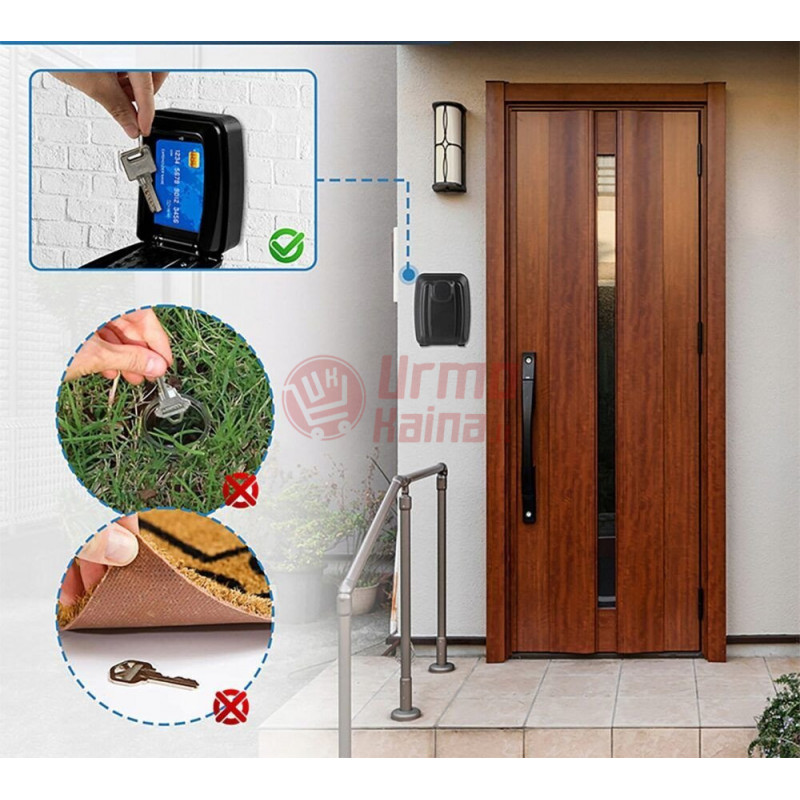 Kodinė dėžutė raktams su spyna T-Kruz, juoda