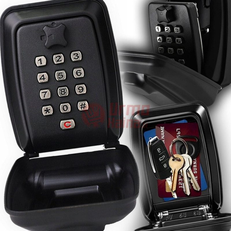 Kodinė dėžutė raktams su spyna T-Kruz, juoda