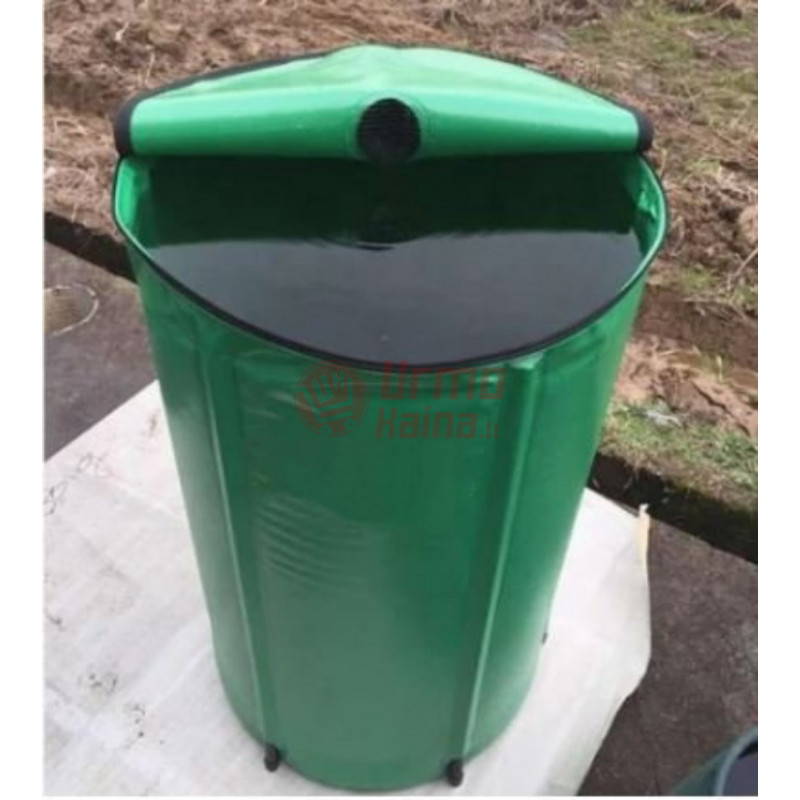 Sudedama talpa lietaus vandeniui su čiaupu, 200 litrų