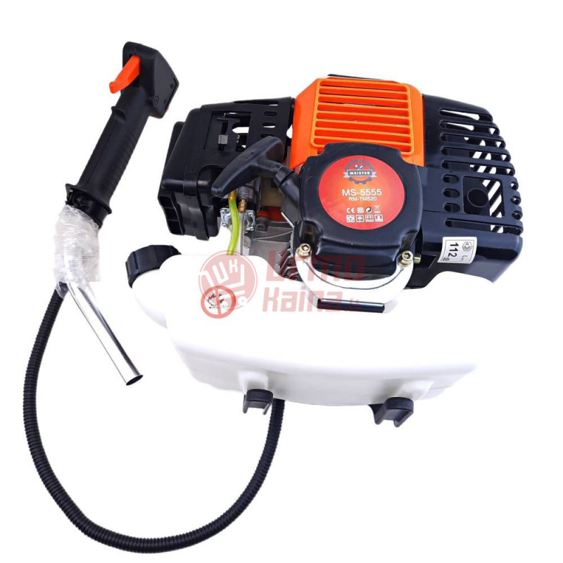 Benzininė krūmapjovė - trimeris Meister 5,2 AG (3,9 kW) (Prekė su ...