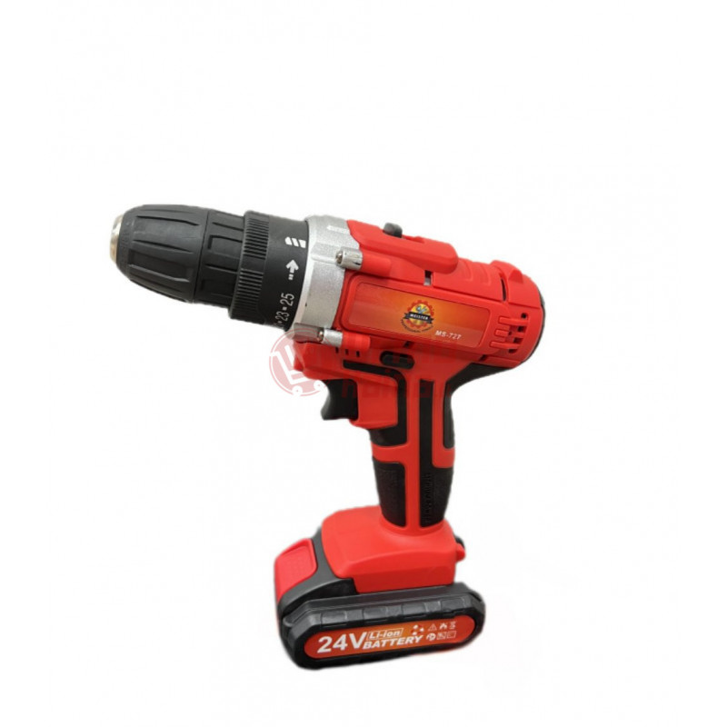 Akumuliatorinis suktuvas-gręžtuvas, 2 akumuliatoriai su krovikliu + priedai MEISTER MS727