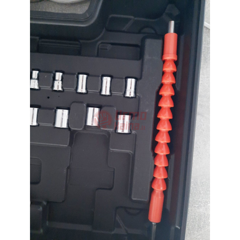 Akumuliatorinis suktuvas-gręžtuvas, 2 akumuliatoriai su krovikliu ...