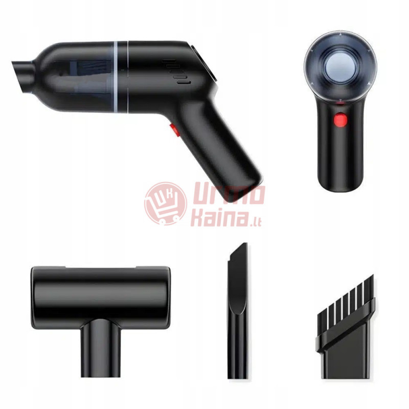 Belaidis rankinis dulkių siurblys JY 120W +3 antgaliai