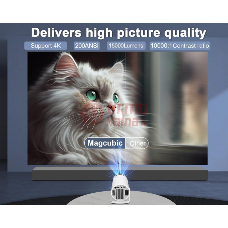 Nešiojamas išmanusis projektorius YL01 juodas