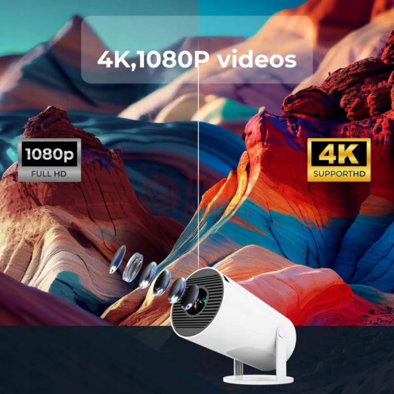 Nešiojamas išmanusis projektorius YL01 juodas