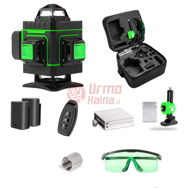 Linijinis lazerinis nivelyras su trikoju 4D, 16 eilučių 360° RF01