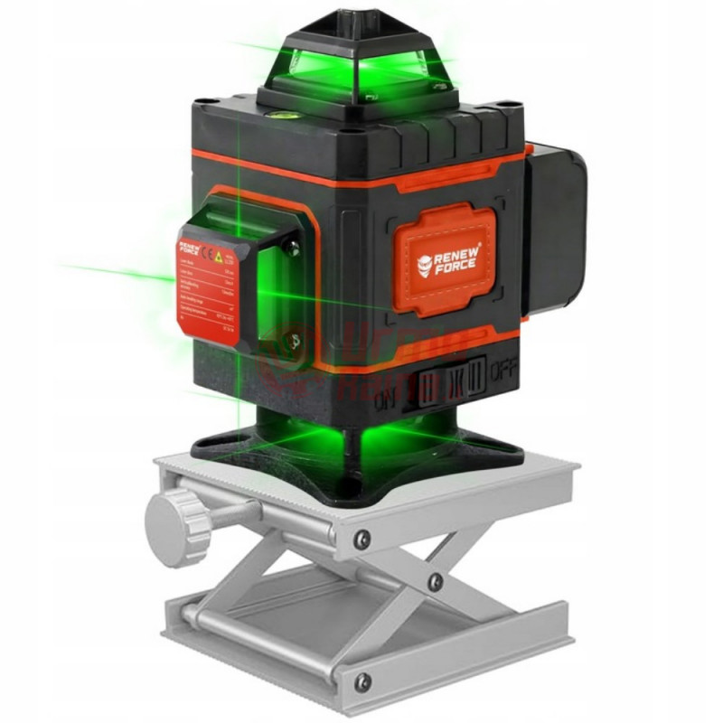 Linijinis lazerinis nivelyras 4D, 16 eilučių 360° RN01E