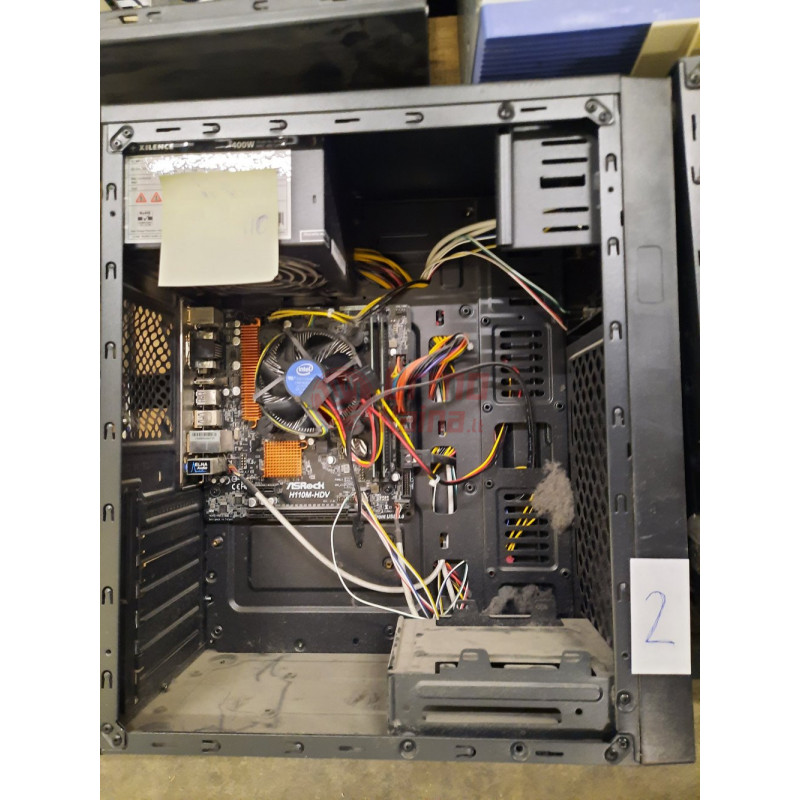 Kompiuteris su motinine plokšte Gigabyte GA-H110M-HDV, maitinimo bloku ...