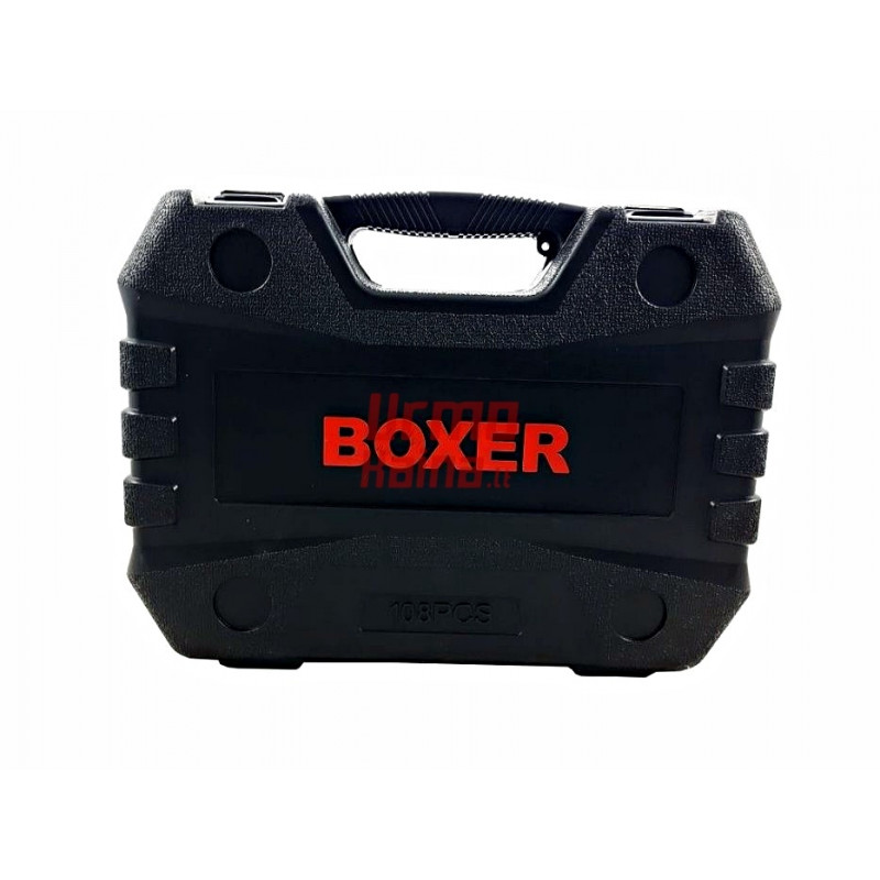 Įrankių galvučių rinkinys BOXER 108 dalių