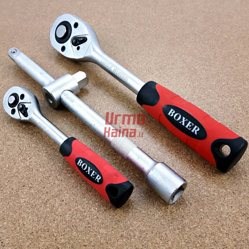 Įrankių galvučių rinkinys BOXER 108 dalių