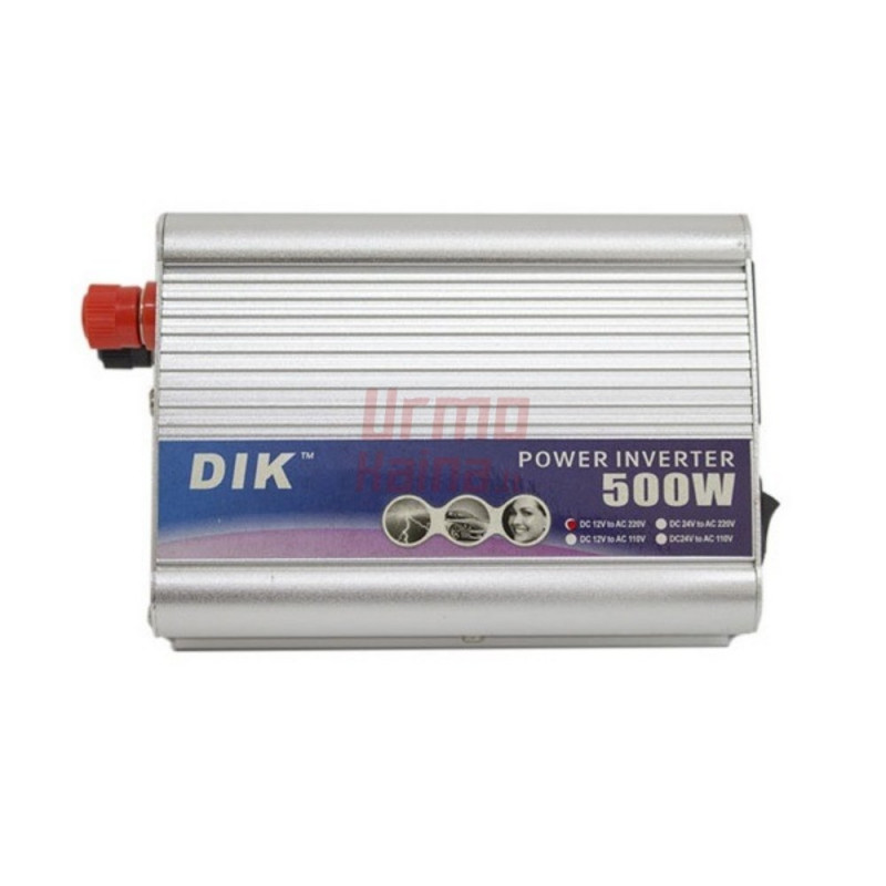 Automobilinis Inverteris DC12V į AC220V 500W | UrmoKaina.lt