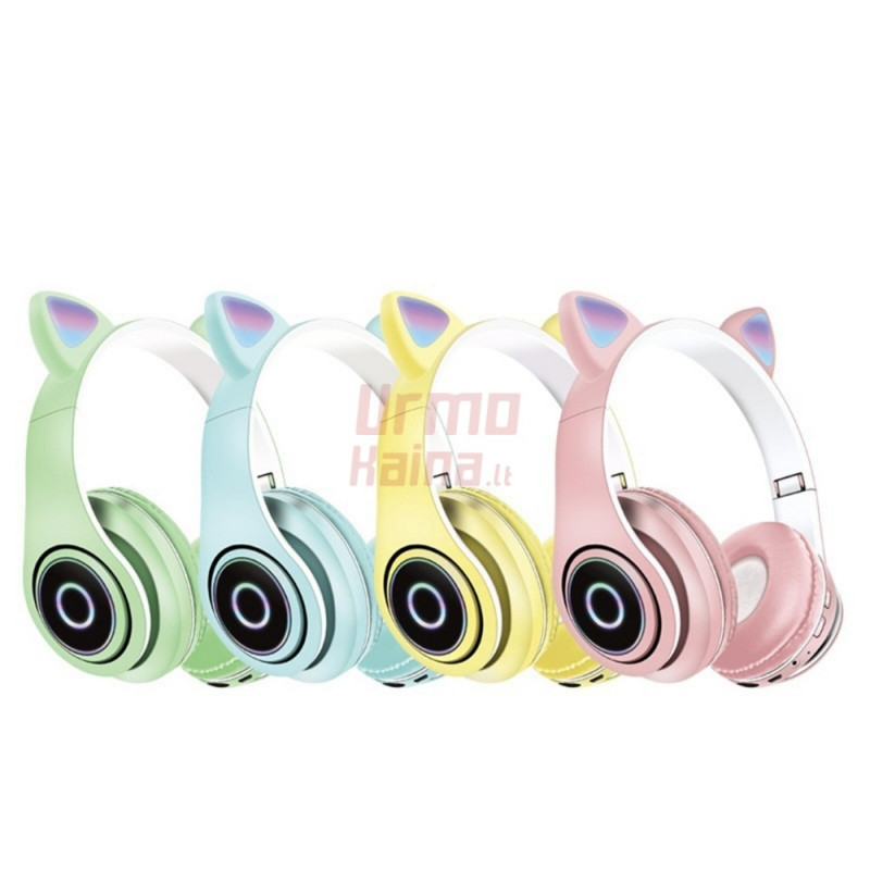 Bevielės bluetooth ausinės CatEars su LED ausimis