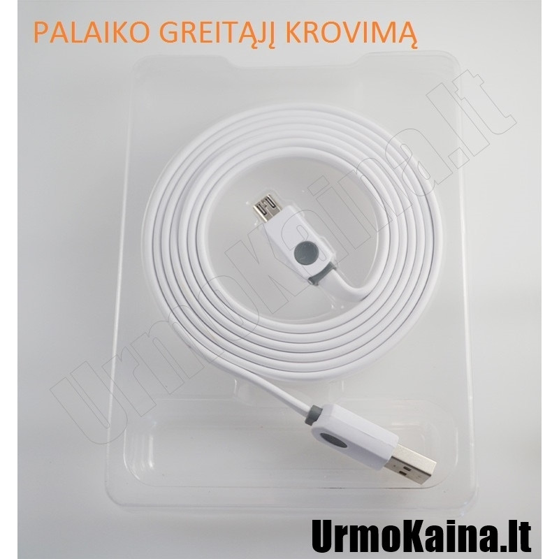 Laidas USB-A į USB-Micro, 1.5 m, PREMIUM SOFT