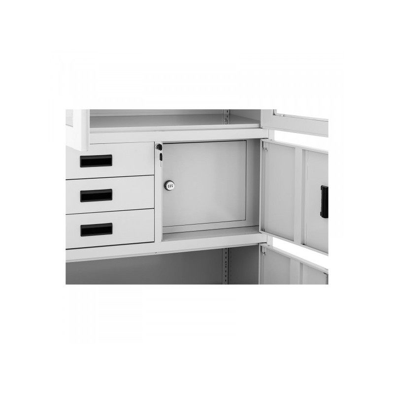 Metalinė spinta - seifas - vitrina