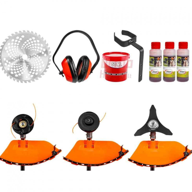 Benzininė žoliapjovė-trimeris Demon RQ 580 5,2 AG (3,8 kW) MAX set