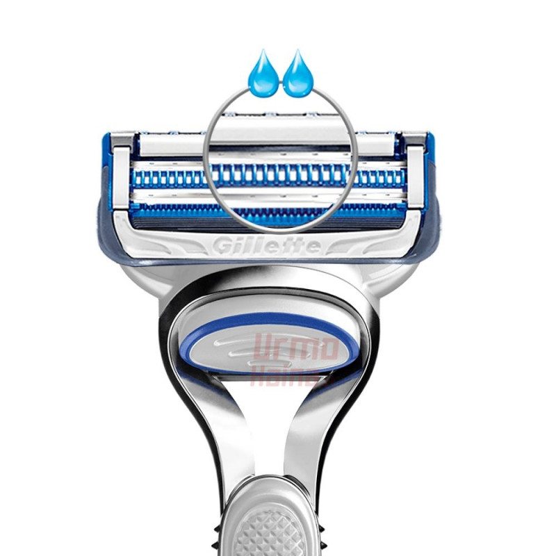 Gillette Fusion Skinguard Sensitive skutimosi peiliukai 4 vnt.