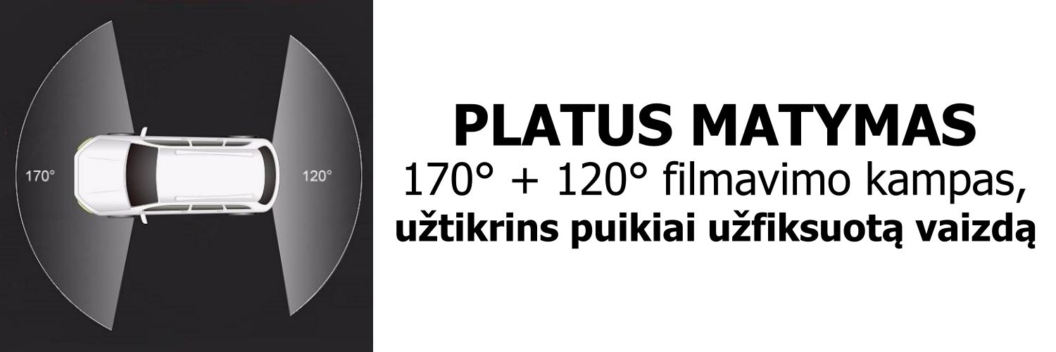 Vaizdo registratorius veidrodis M70