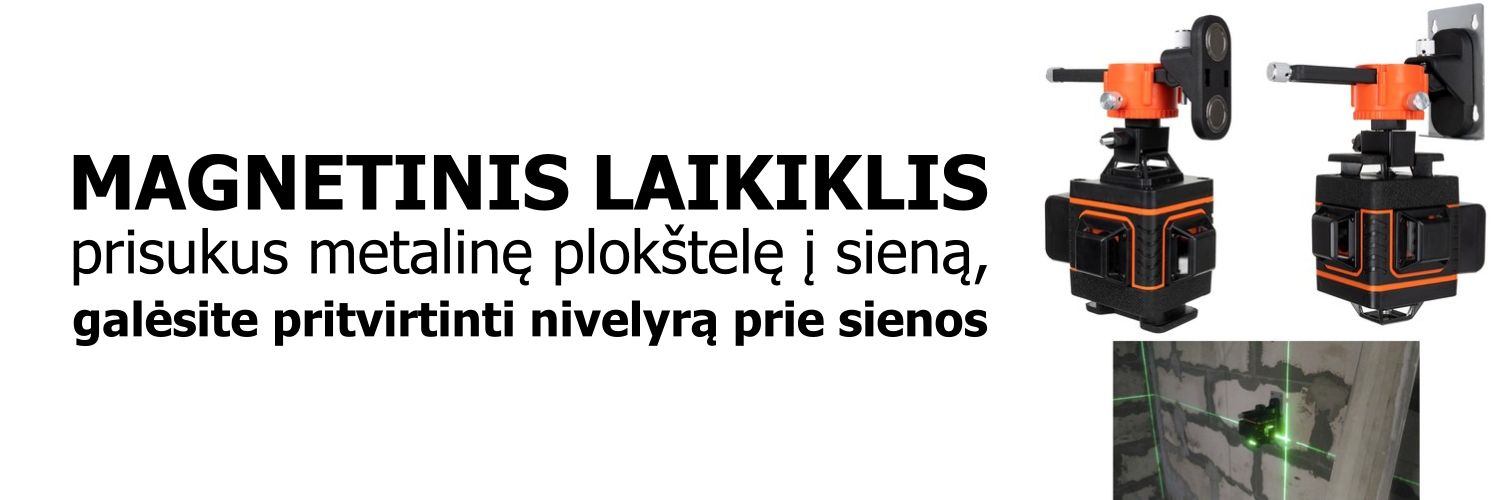 Linijinis lazerinis nivelyras 360° BGT