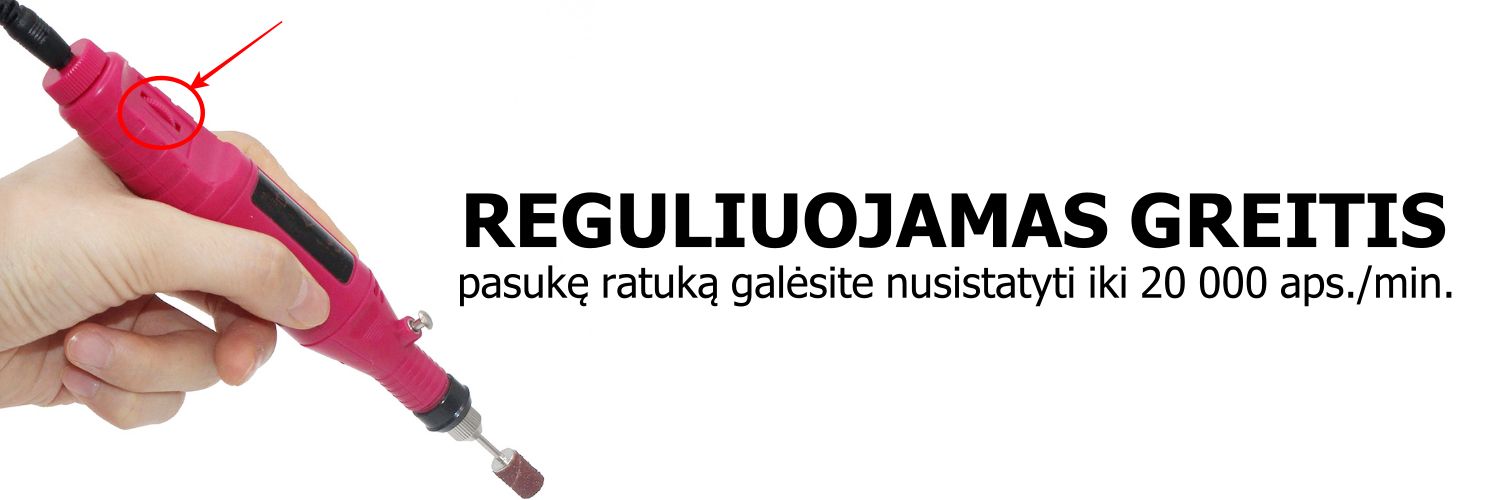 Nagų šlifavimo aparatas - freza "M9 PLUS"